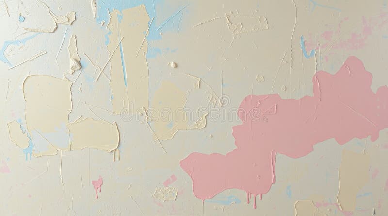 Subtle Pastel Paint Splashes and Textures on a Neutral Background Stock ...