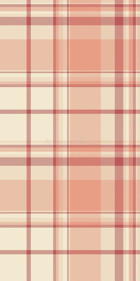 Subtle Peach and Cream Plaid Pattern. Perfect for Textile Design ...