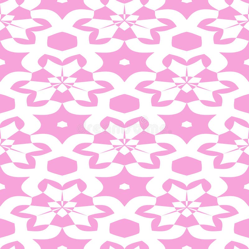 Subtle Pink and White Allover Pattern Stock Illustration - Illustration ...