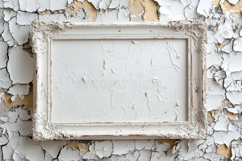 Subtle Random Border Frame Effect Surrounds Blank White Canvas on ...