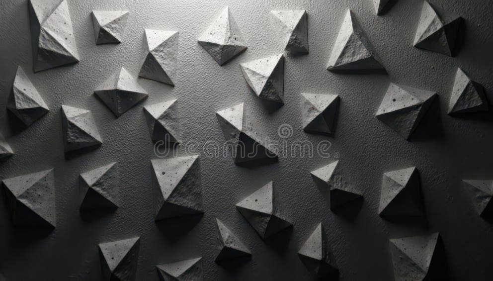 Subtle Repeating Triangles, Monochrome Grayscale, Grey, Structure Stock ...