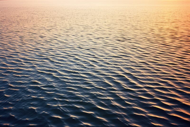 Subtle Ripples on a Calm Lake at Sunset Stock Image - Image of view ...