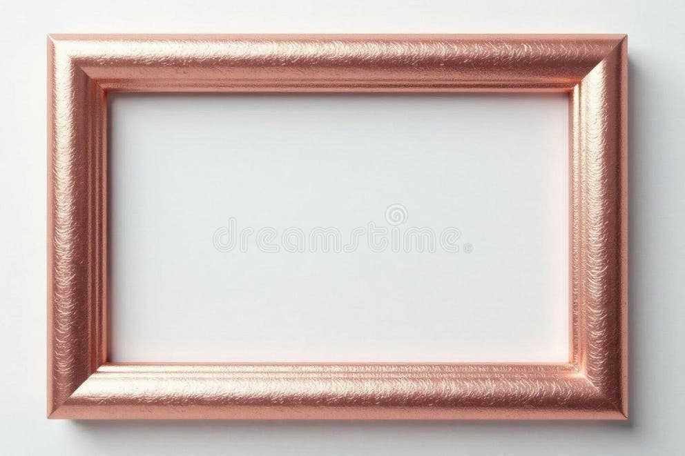Subtle Rose Gold Frame, Horizontal, Thin Profile, Textured Mat , Craft ...