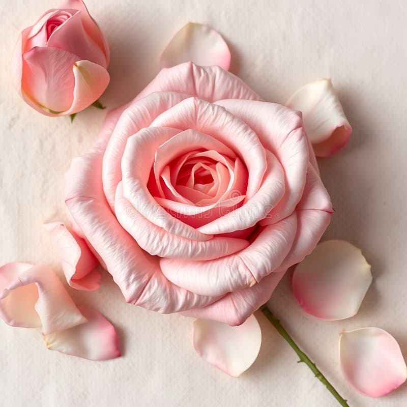 A Subtle Rose Texture with Delicate Pastel Petals on a Textured ...