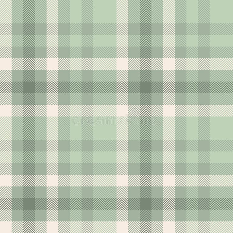 Subtle Sage Green and Cream Herringbone Plaid Pattern. Elegant ...