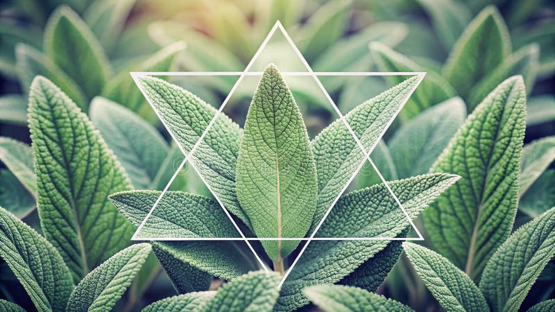 Subtle Sage Green Scalene Triangle Geometric Pattern a Relaxing ...