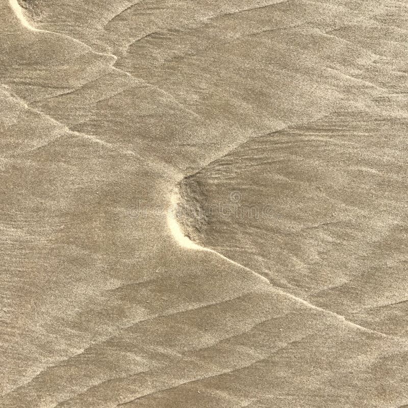 Subtle Seaside Pattern of Waves in the Sand Stock Image - Image of soft ...