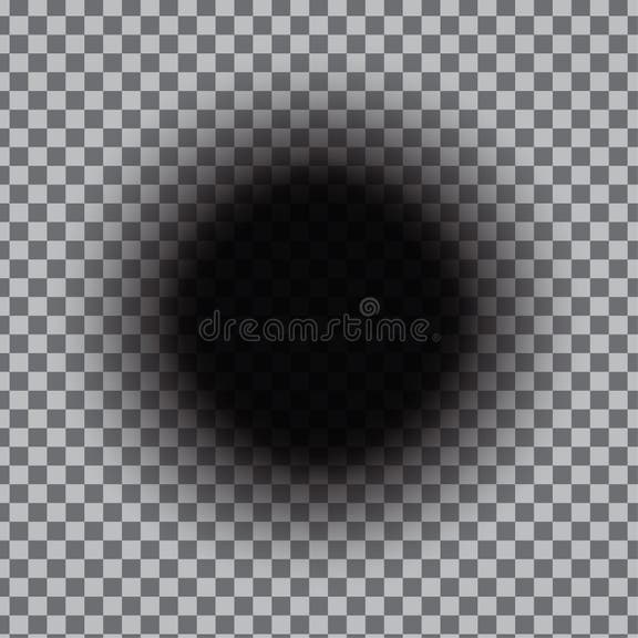 Subtle Shadow Circle. Soft Radial Blur. Transparent Grid Vector. Dark ...