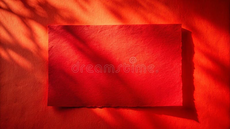 A Subtle Silhouette Faded Red Rectangular Paper Pencil Sketch ...