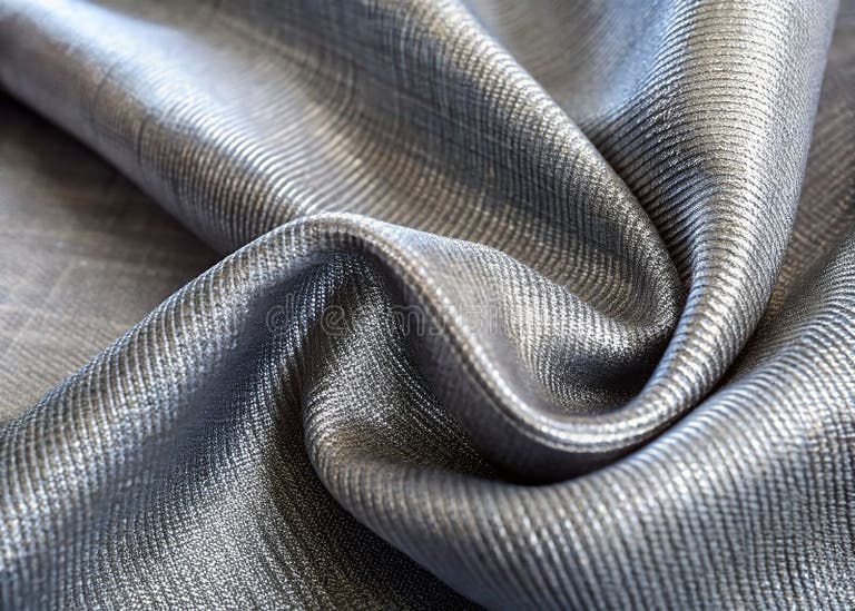 Subtle Silver Gray Fabric Texture with Delicate Linear Patterns a ...