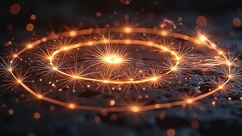 Subtle Spark Clusters Form into Circles, Evolving into a Smooth ...