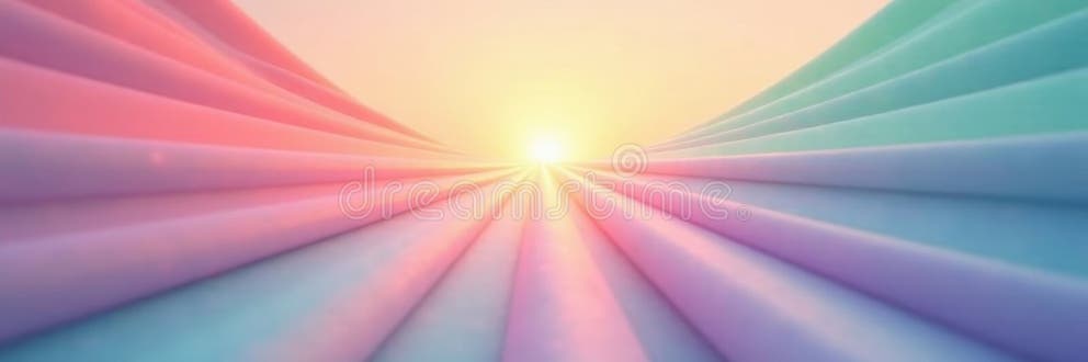 Subtle Sunburst Effect, Delicate Pastel Stripes Converging , Wallpaper ...