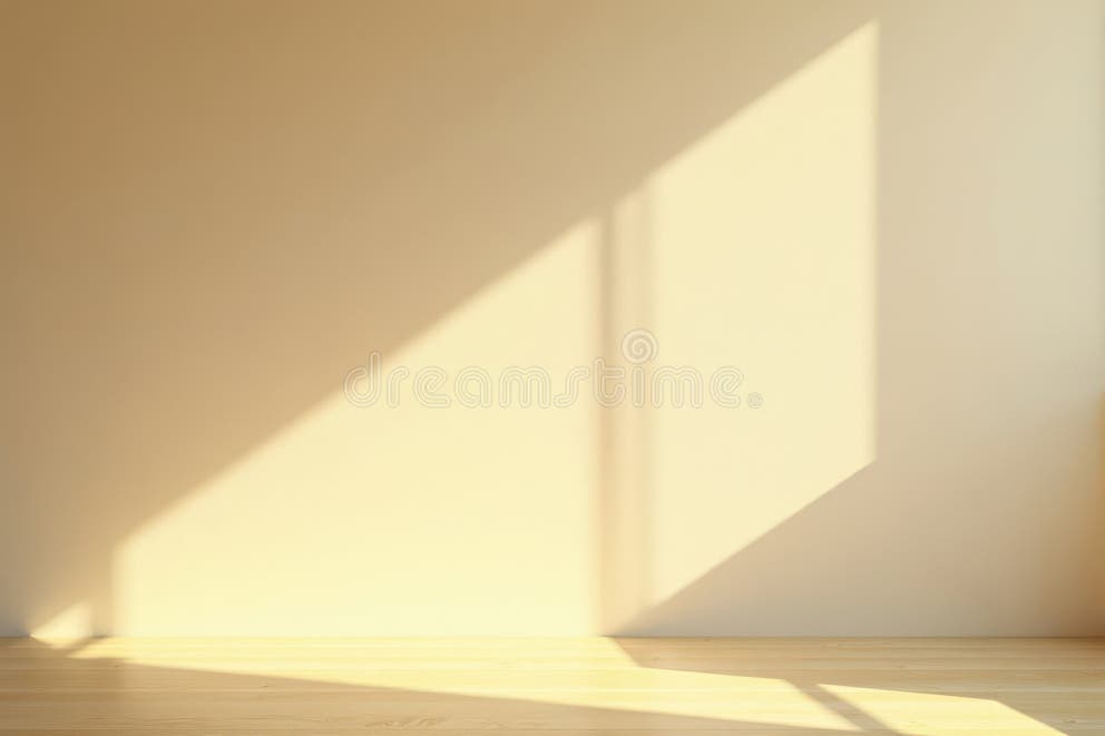 Subtle Sunlit Texture on Beige Paneled Wall Soft Light Highlights ...