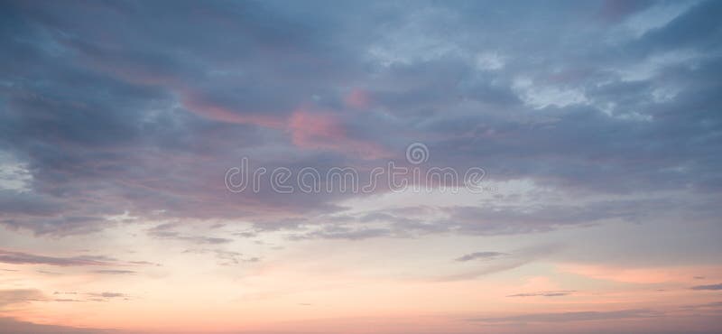 Subtle Sunset Sky: Pastel Clouds Stock Image - Image of twilight, beauty: 378228747