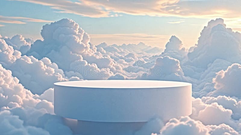 Subtle Surreal Landscape of Fluffy Clouds, Elevated Pristine White ...