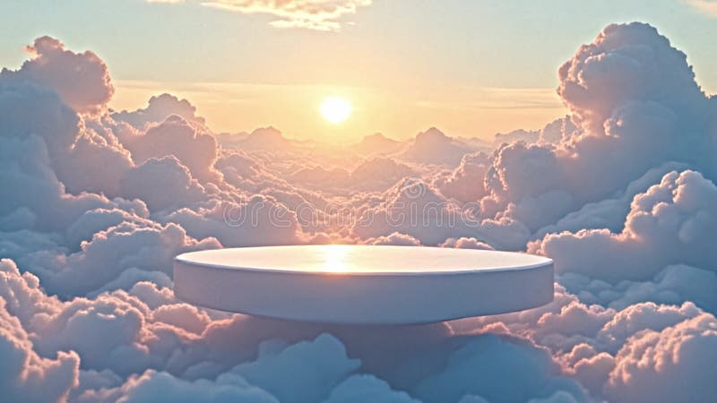 Subtle Surreal Landscape of Fluffy Clouds, Elevated Pristine White ...