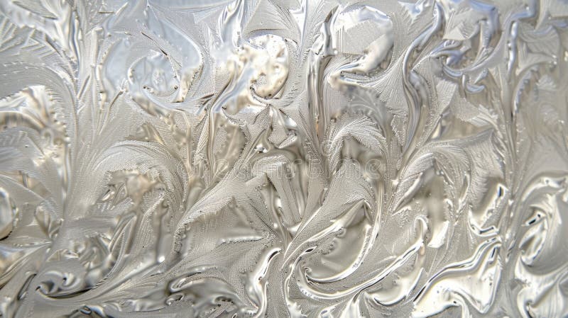 Subtle Swirls Delicate Swirls of Frost Dance Across the Surface of the ...