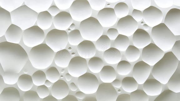 Subtle, Symmetrical, Uniform, Hexagonal Dimple Pattern on a White ...