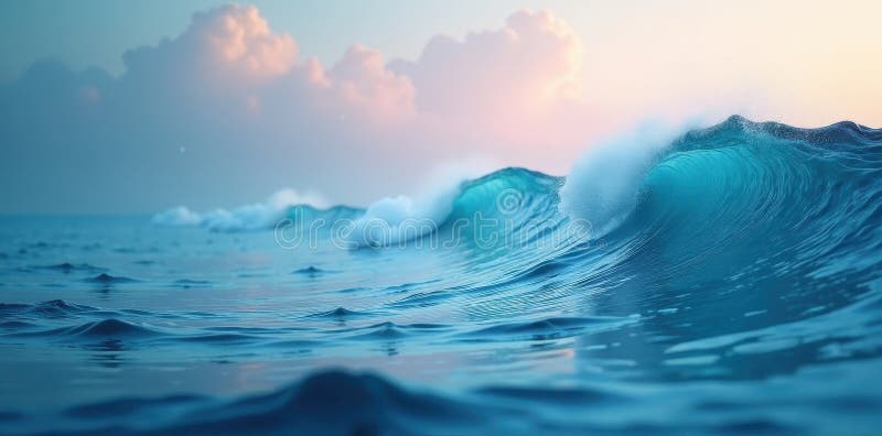 Subtle Textured Wave Background, Calming Palette, Gradient, Balance ...