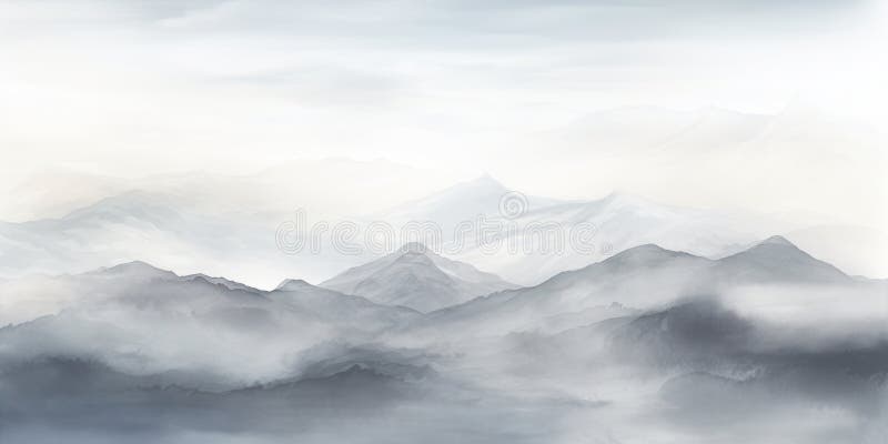 Subtle Textures: Modern Art Influence in Greyscale Gradient Watercolor ...