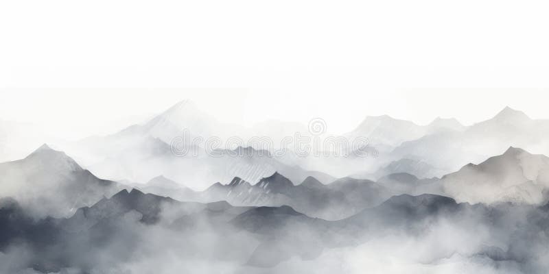 Subtle Textures: Modern Art Influence in Greyscale Gradient Watercolor ...