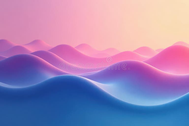 Subtle Undulating Lines, Soft Color Gradient, Calming Effect, Grey ...