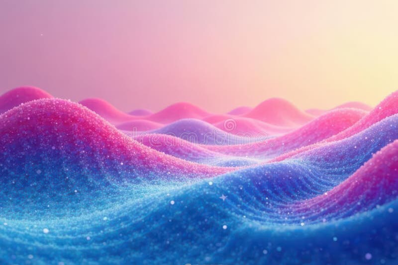 Subtle Undulating Lines, Soft Color Gradient, Calming Effect, Grey ...