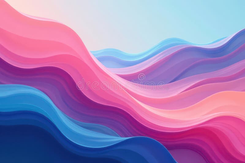 Subtle Undulating Lines, Soft Color Gradient, Calming Effect, Interior ...