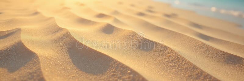 Subtle, Undulating Sand Patterns, Showing Sunlit Beach Texture , Shore ...