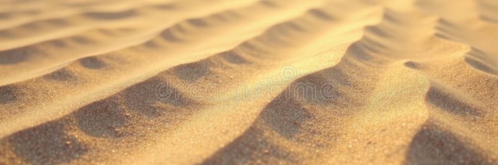 Subtle, Undulating Sand Patterns, Showing Sunlit Beach Texture , Warm ...