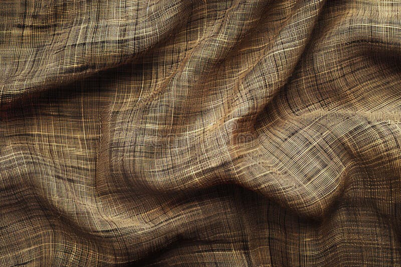 The Subtle Variations in Tone and Texture of Brown Fabric Material ...