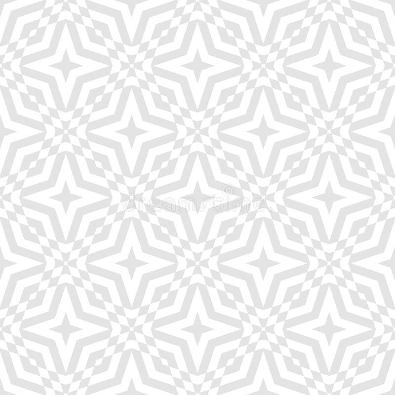Subtle Vector Geometric Seamless Pattern with Stars, Diamonds, Grid ...