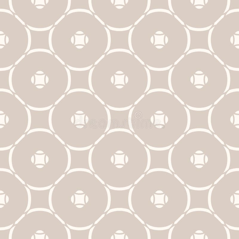 Subtle Beige Vector Geometric Seamless Pattern with Thin Circular Grid ...
