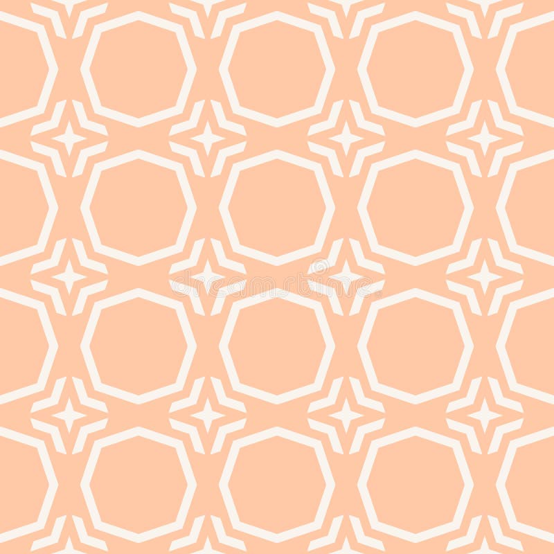 Subtle Vector Ornamental Geometric Seamless Pattern with Stars ...