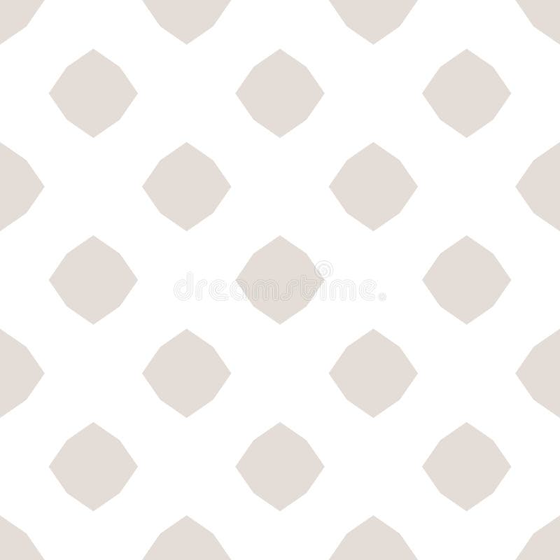 Subtle Vector White and Beige Geometric Seamless Pattern with Big ...