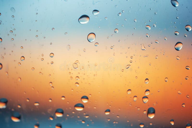 Subtle Water Droplets on a Glass Surface Stock Illustration ...