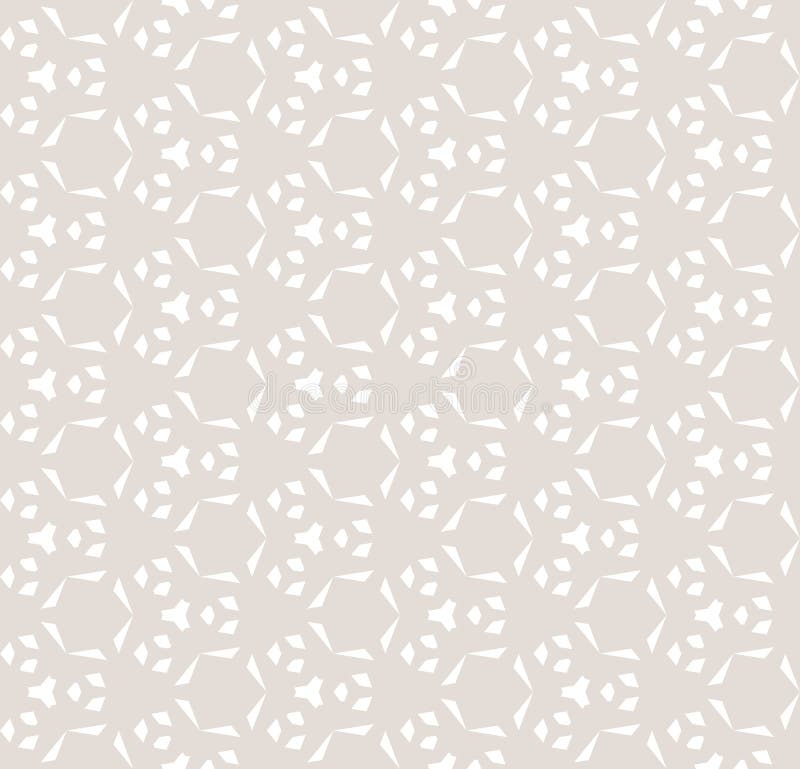 Subtle White and Beige Vector Geometric Seamless Pattern with Small ...