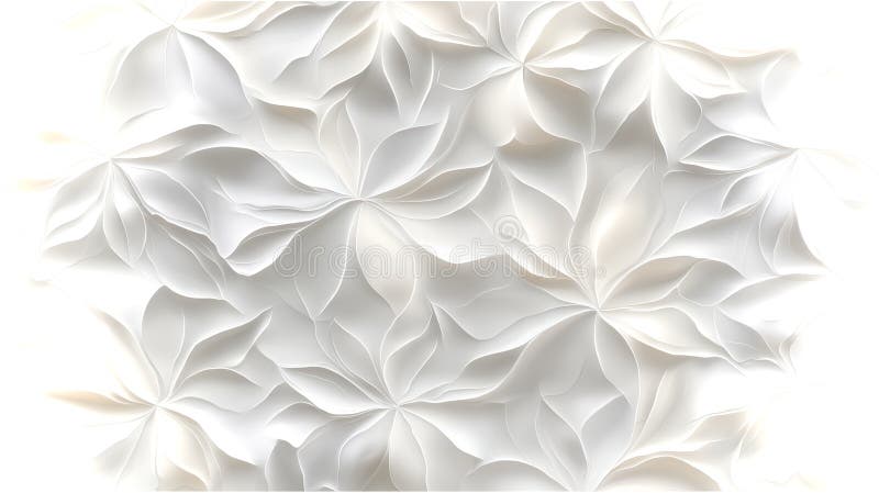 Subtle White Surface with Delicate Petal Patterns for Creative Mockup ...