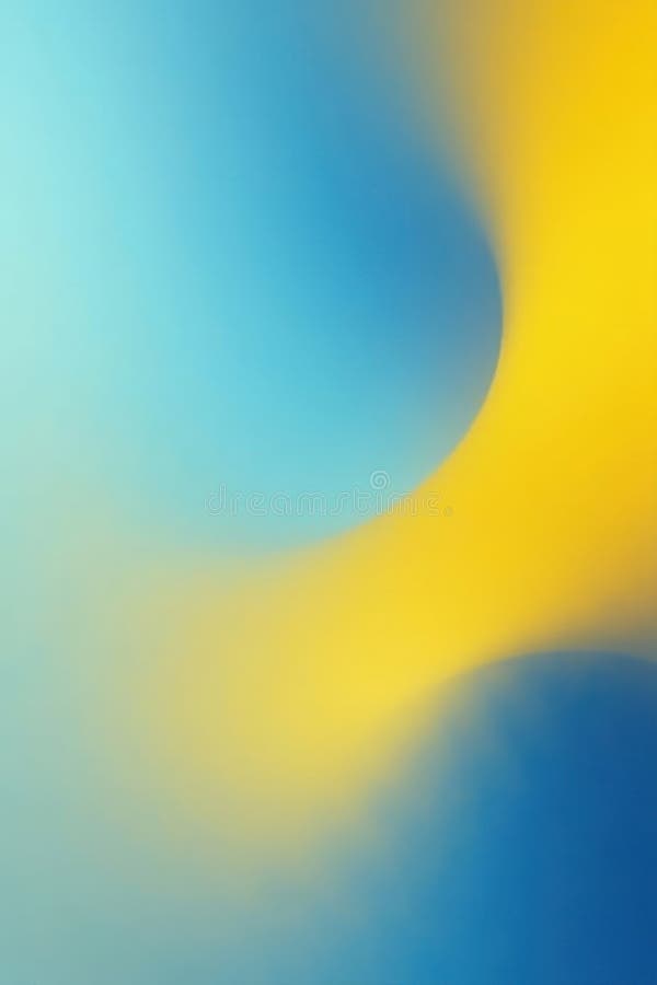 Subtle Yellow To Blue Gradient Soft Geometric Forms Minimalist ...