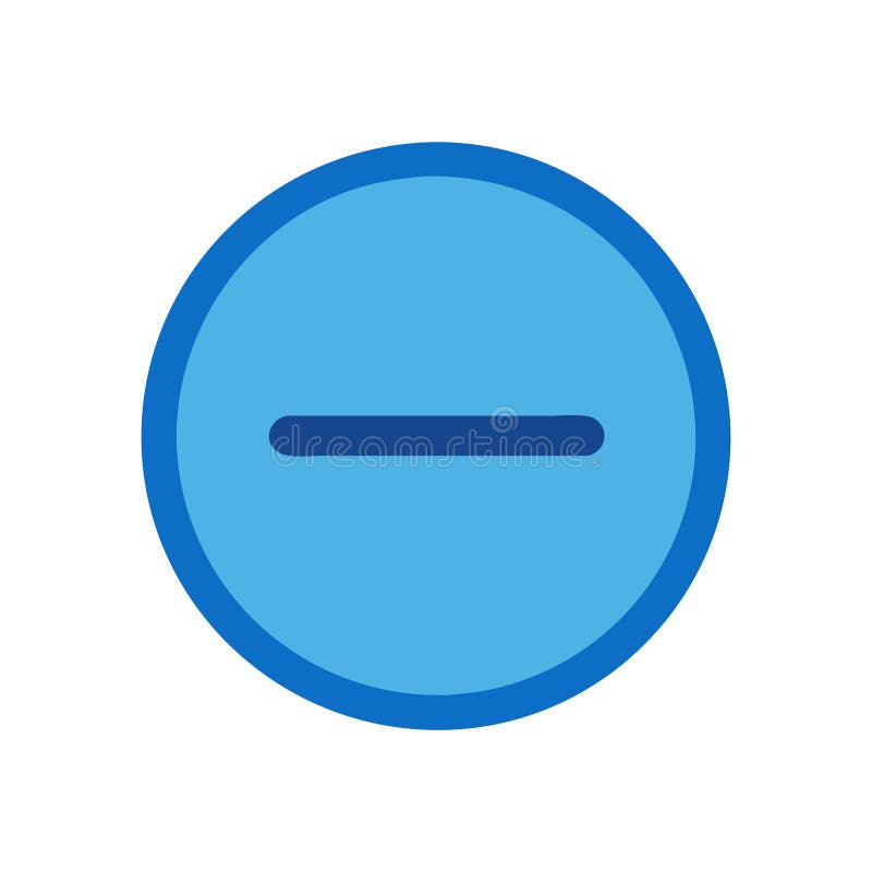 Subtraction Icon for Mathematical Operations Stock Vector ...