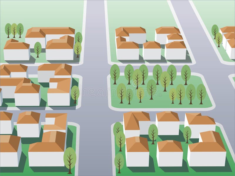 Map of suburb district stock vector. Illustration of country - 23795694