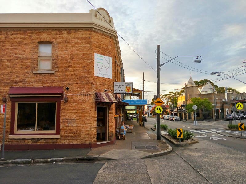 Suburb of Balmain in Sydney Australia at Dusk Editorial Stock Image ...