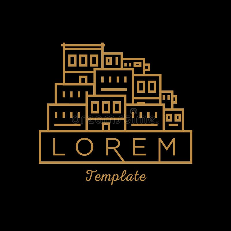 Suburb Minimal Sign Vector Design Stock Vector - Illustration of logo ...