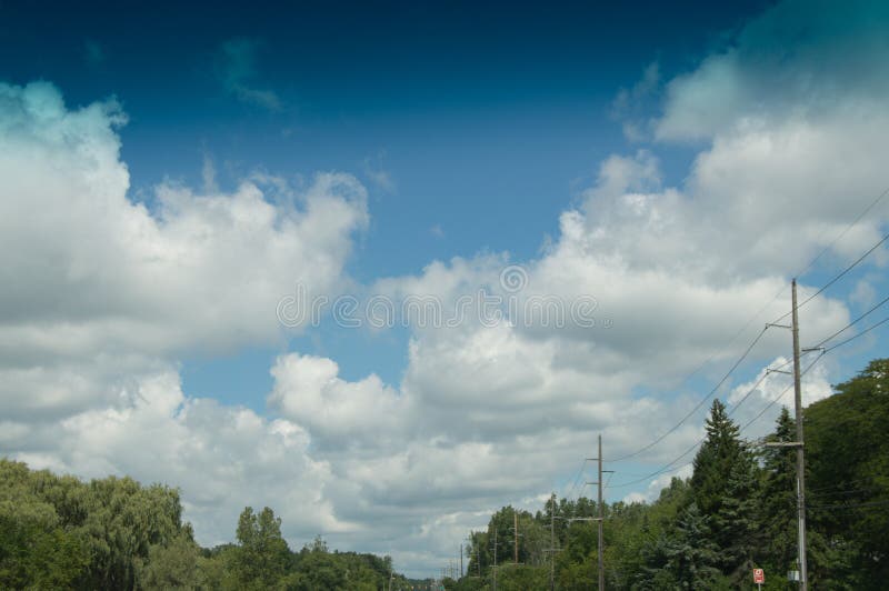 Suburb Sky stock photo. Image of clouds, suburbs, michigan - 57838956