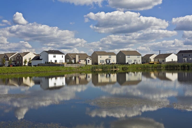 Suburban community stock photo. Image of outdoors, construction - 6041660