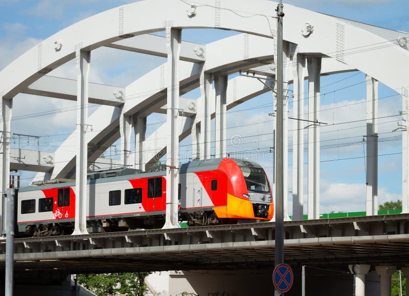 Suburban electric train stock image. Image of commuter - 94446489