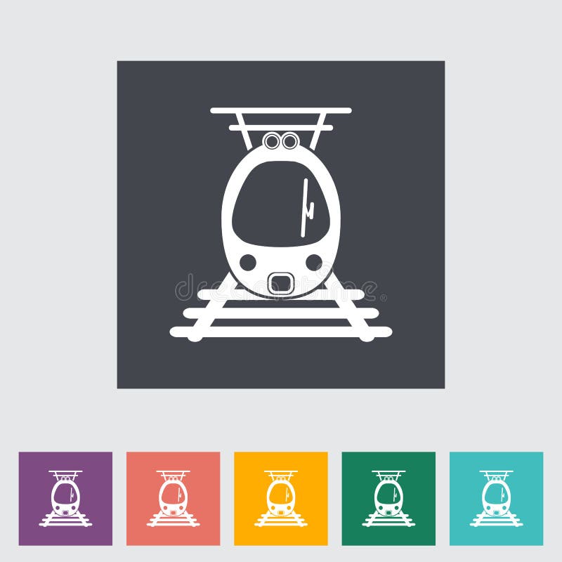 Suburban electric train. stock vector. Illustration of suburban - 90297983