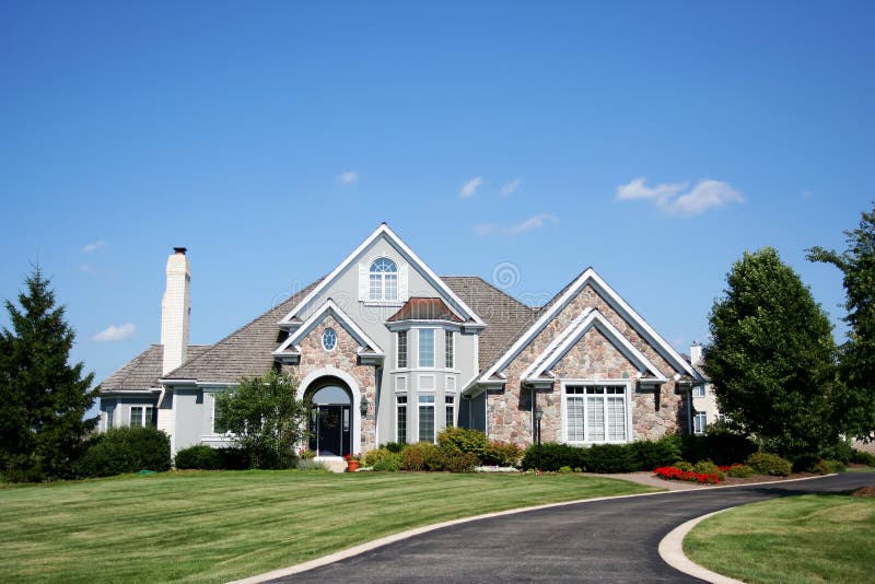 Suburban home stock image. Image of buyer, house, building - 19766319