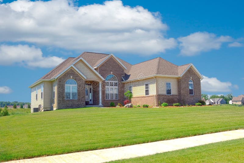 Suburban Home stock photo. Image of summer, countryside - 4891026