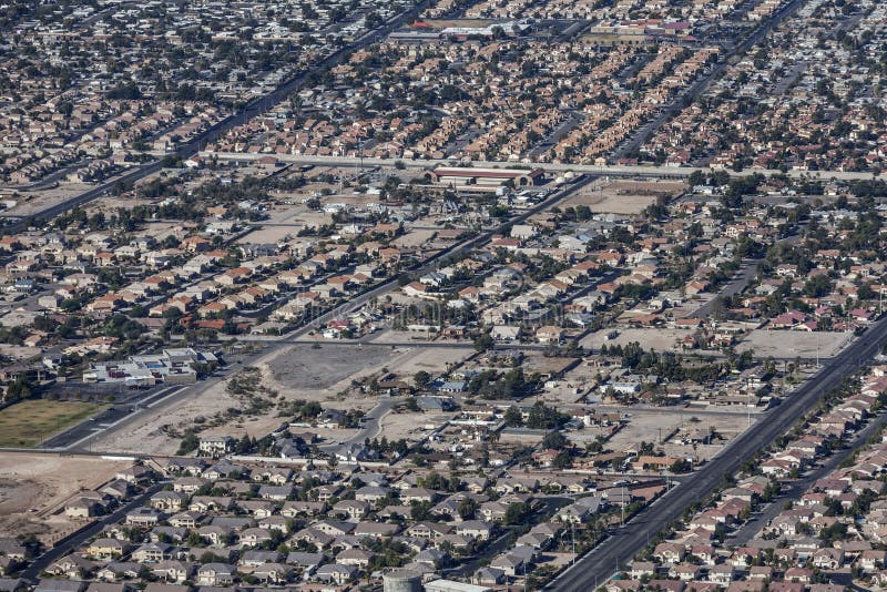 Suburban Las Vegas Sprawl stock image. Image of sprawl - 34461065